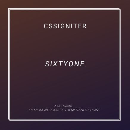 SixtyOne 2.10.0- Download for Wordpress