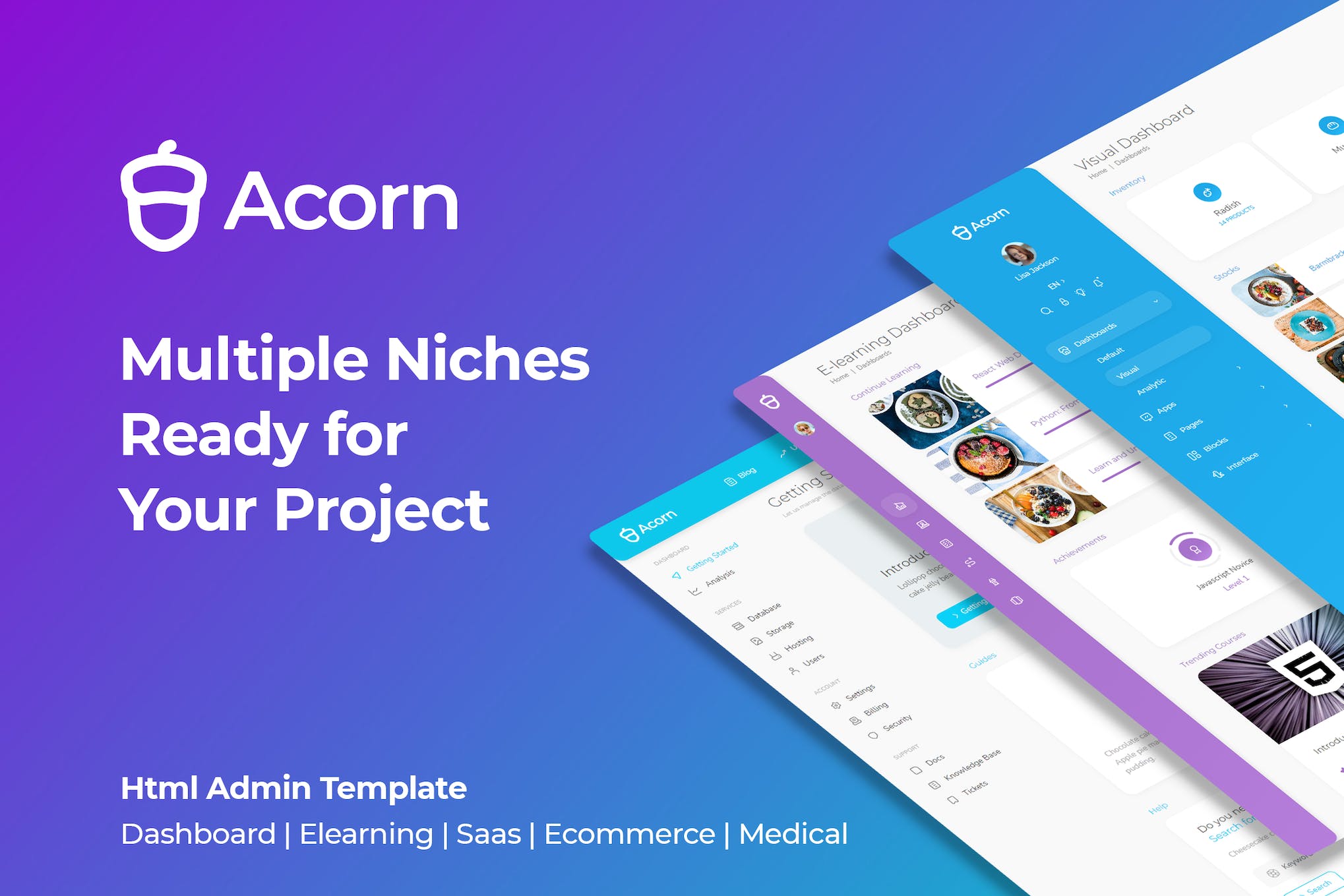 Acorn - Bootstrap Html Laravel Net Admin Template