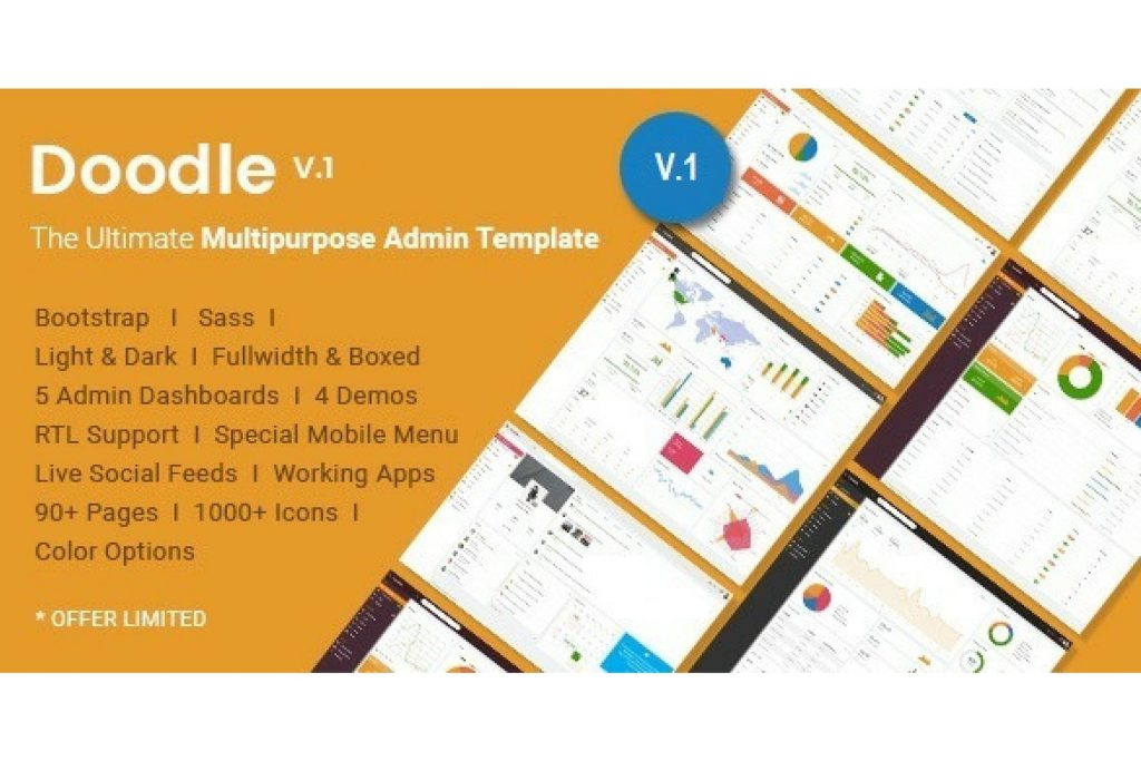 Doodle- The Ultimate Multipurpose Admin Template
