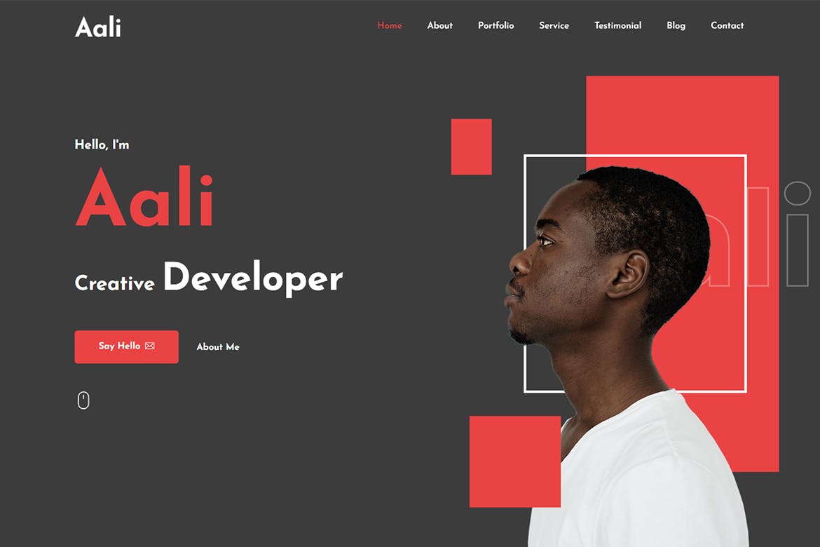 Mortale One Page Personal Portfolio Html Template