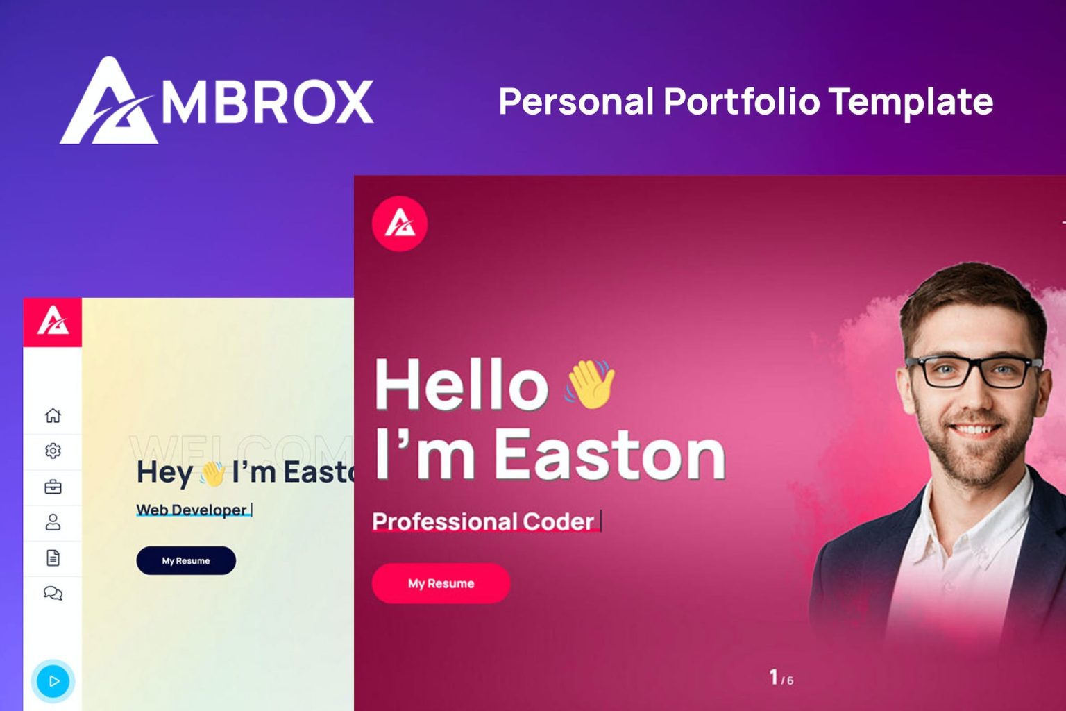 Ambrox - Personal Portfolio Template- Download for Wordpress