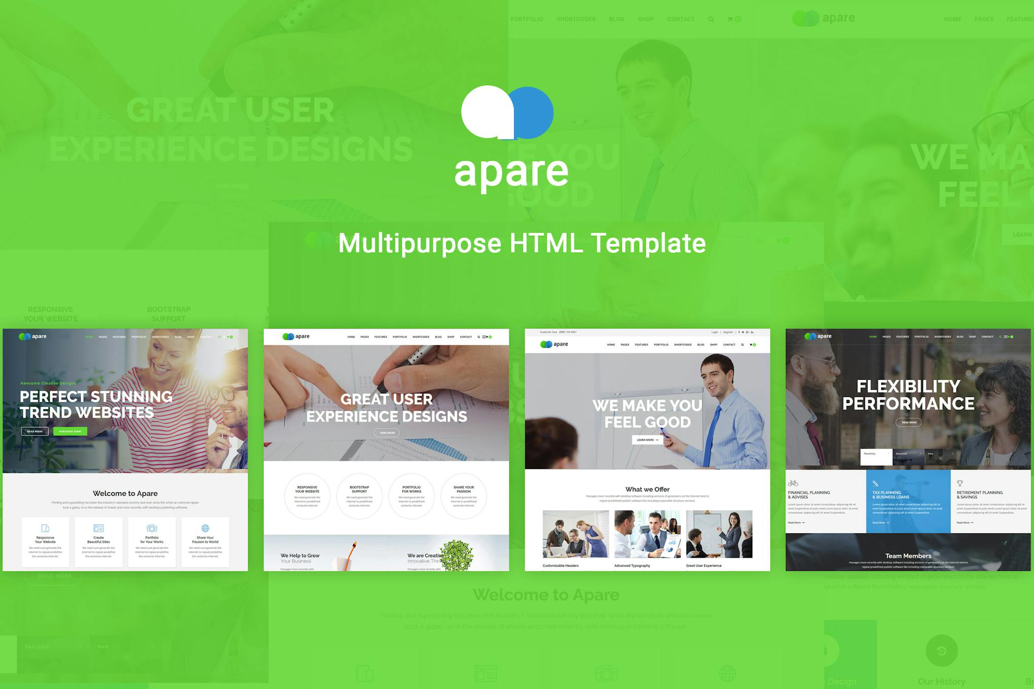 Apare - Responsive Multipurpose HTML Template