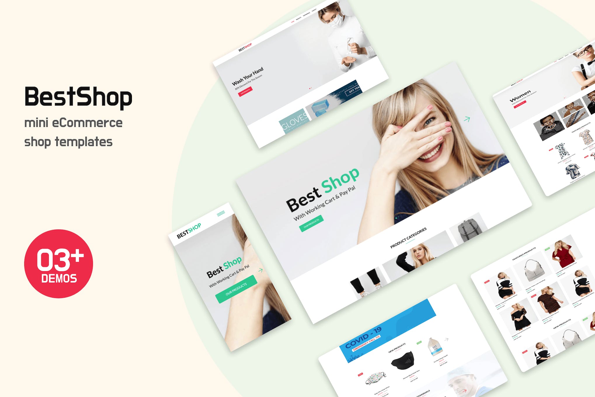 Bestshop - One Page Mini eCommerce Shop Templates- Download for Wordpress