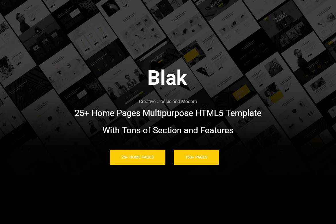 Blak - Responsive MultiPurpose HTML Template