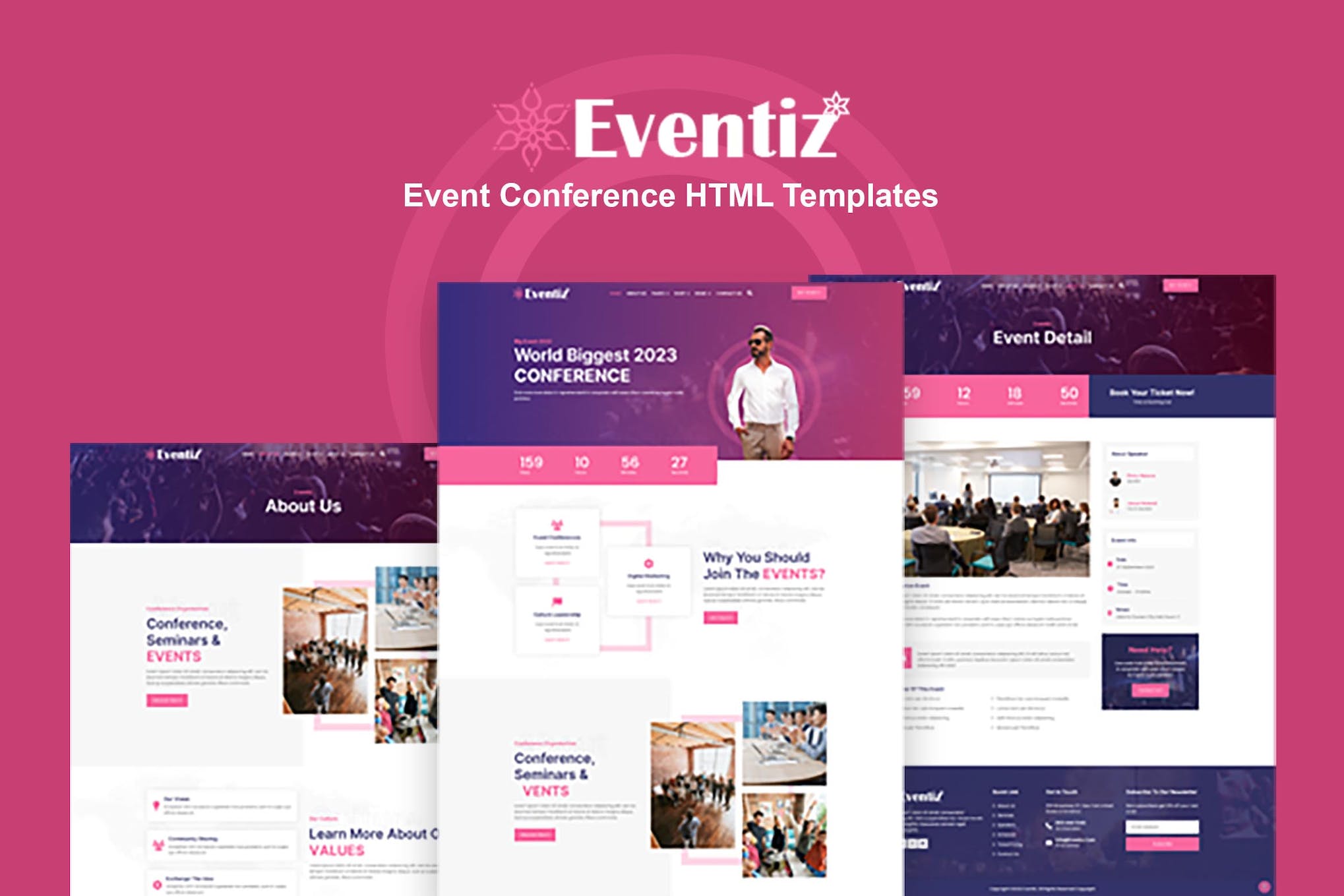 Eventiz - Event Conference HTML Templates- Download for Wordpress