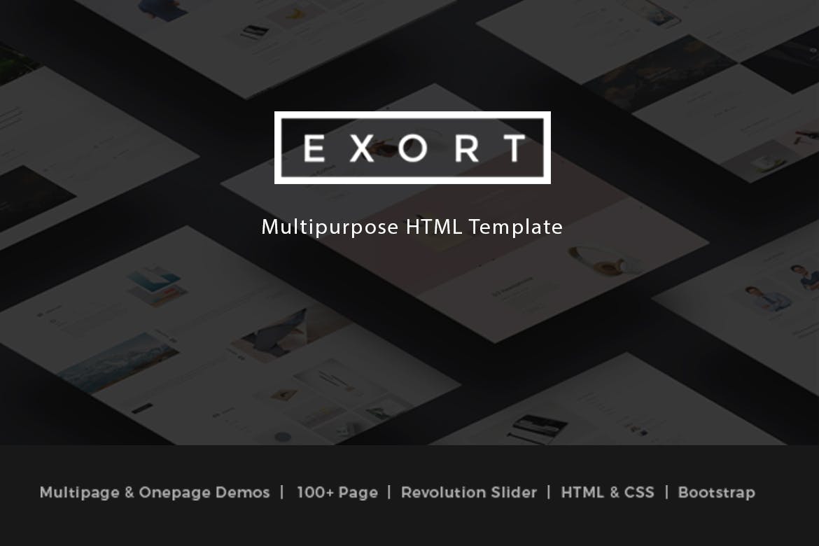 Exort - Responsive Multipurpose HTML Template- Download for Wordpress