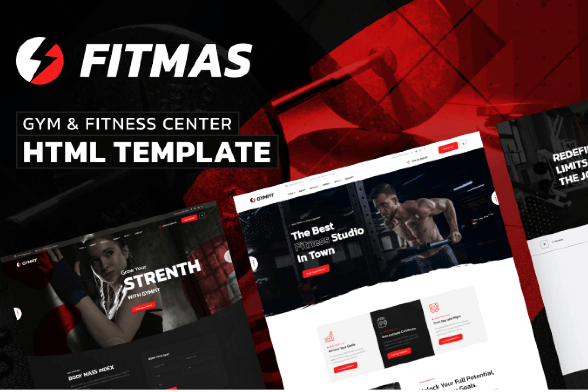 Fitmas - Gym & Fitness Center HTML Template- Download for Wordpress