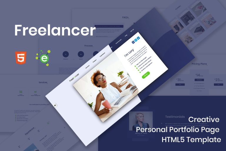 Freelancer - Personal Portfolio HTML Template