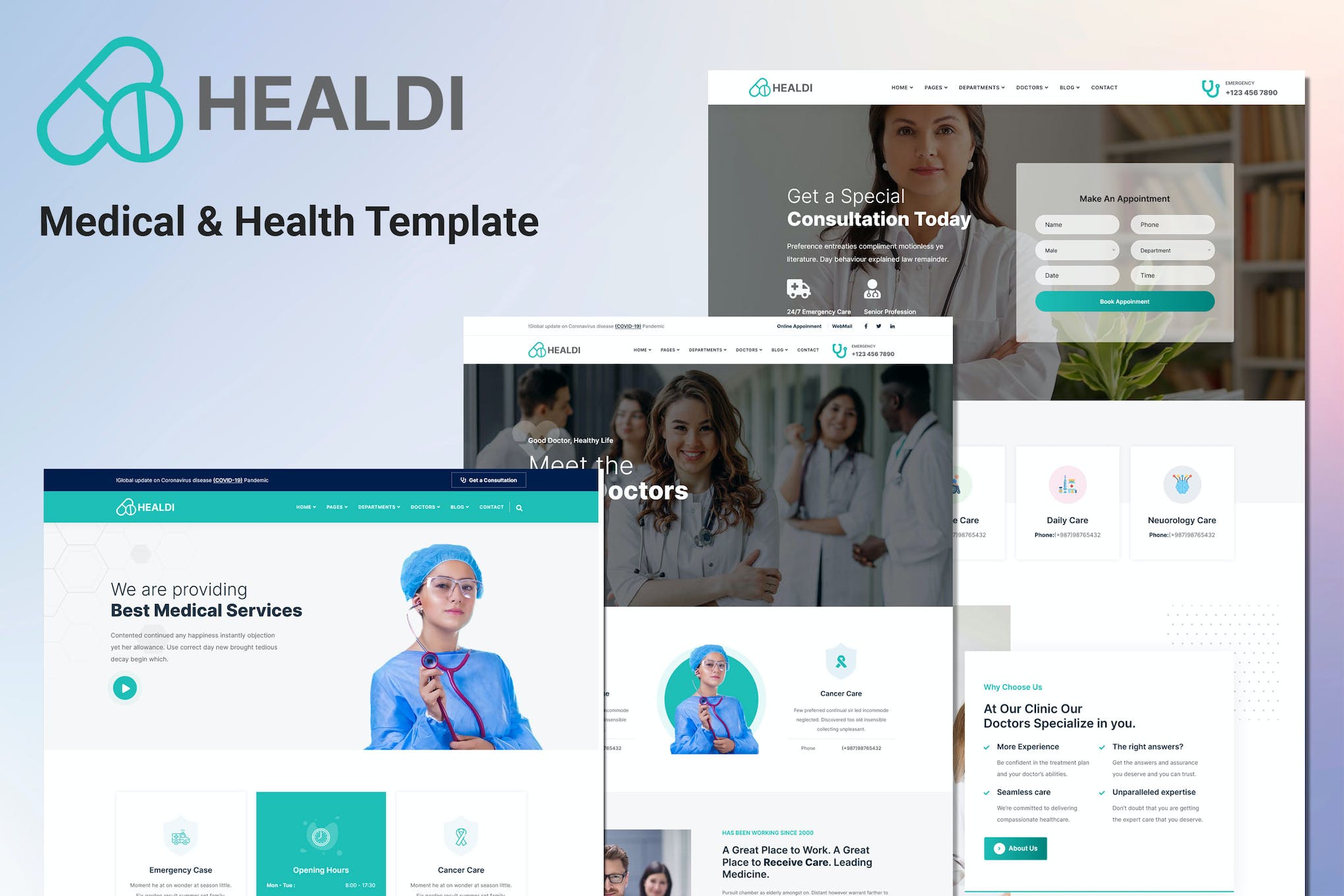 Healdi - Medical & Health Template- Download for Wordpress
