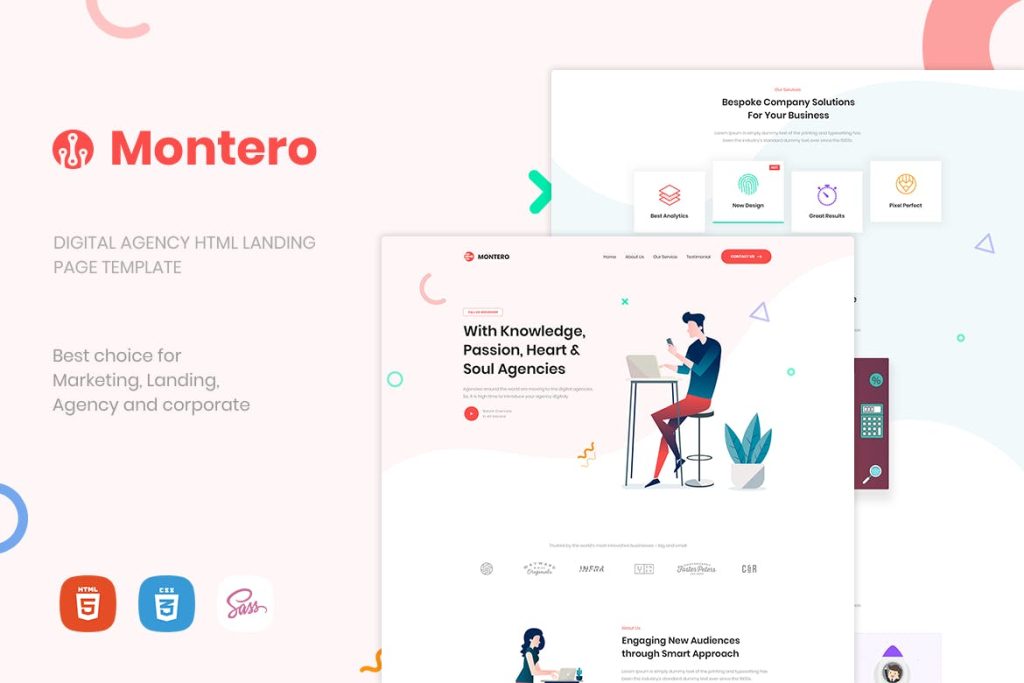 Montero | One Page Parallax HTML Template