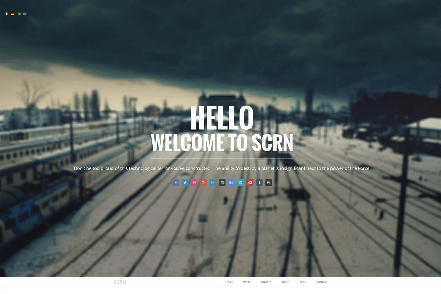 SCRN - Responsive Parallax Joomla Template- Download for Wordpress