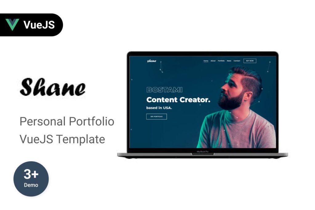 Shane - Personal Portfolio VueJS Template