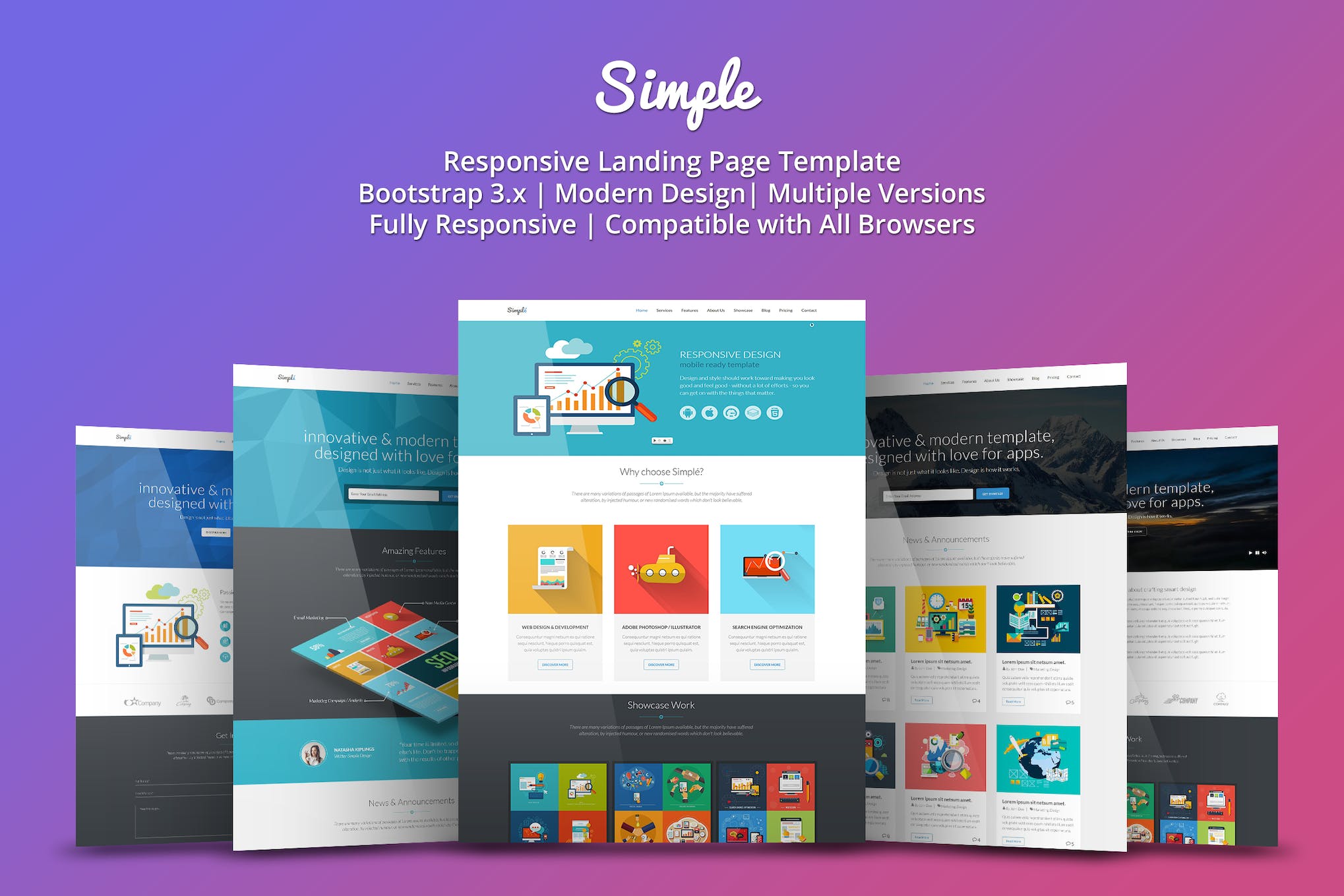 Simple - Responsive Landing Page Template