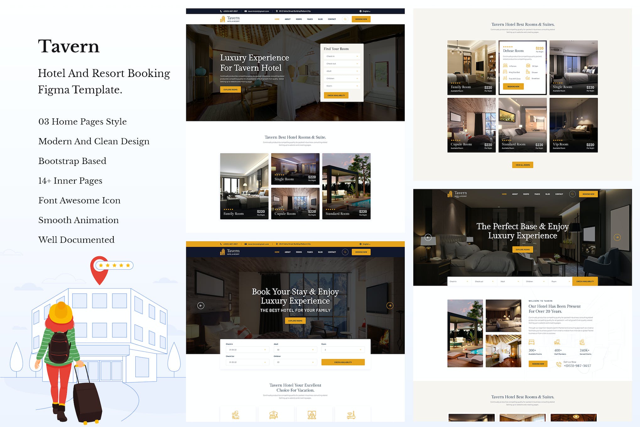 Tavern - Hotel & Resort Booking HTML Template
