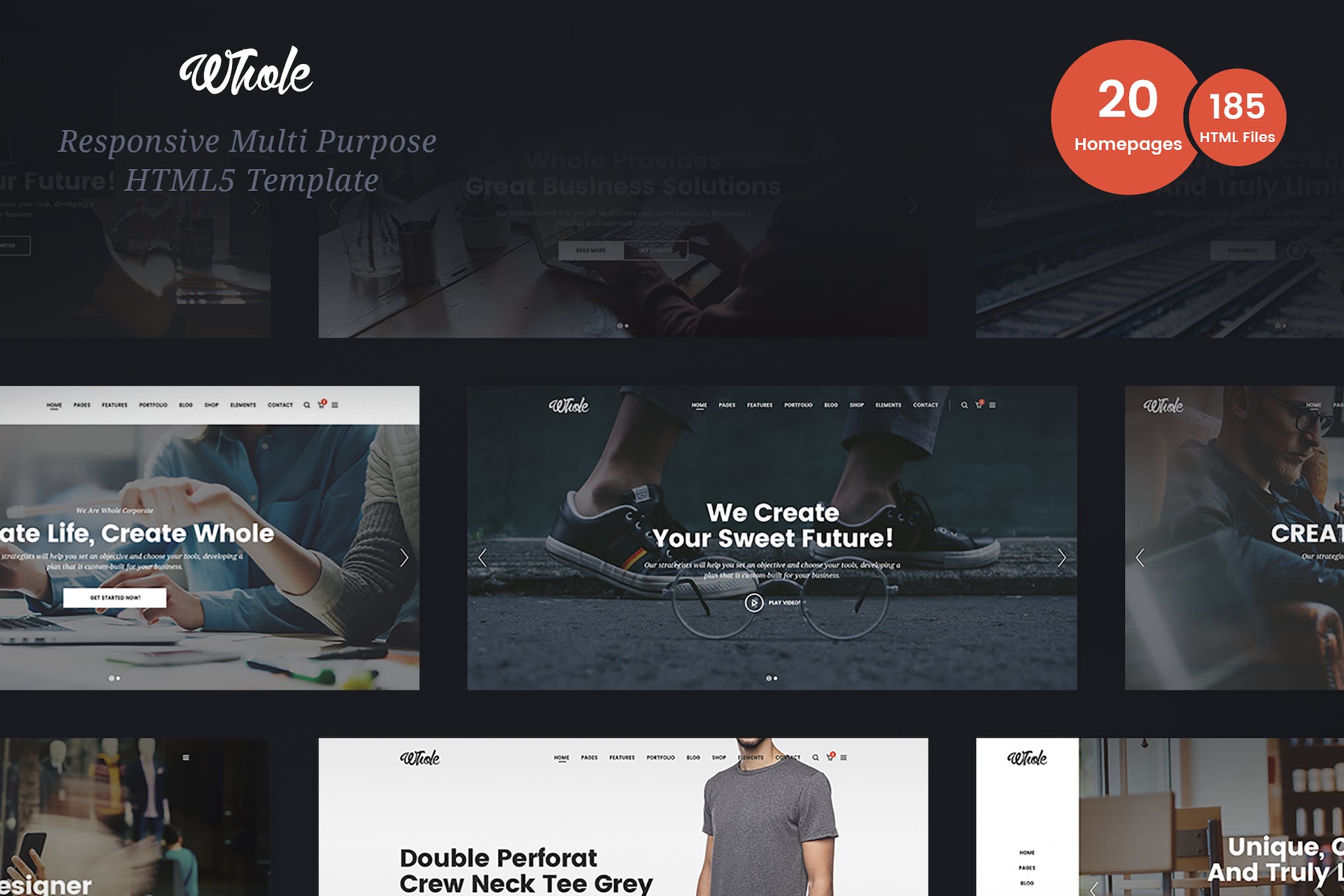 Whole - Responsive Multi-Purpose HTML Template