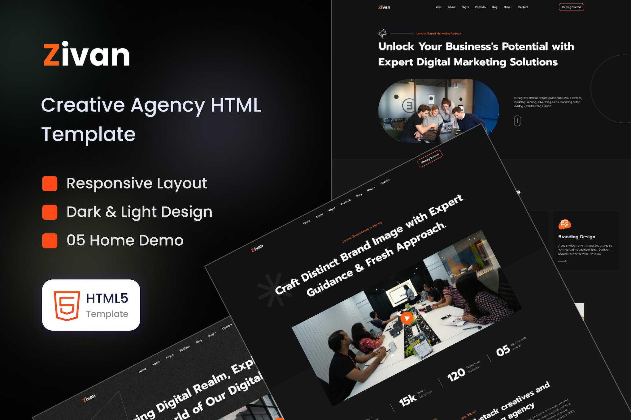 Zivan - Creative Agency Template- Download for Wordpress