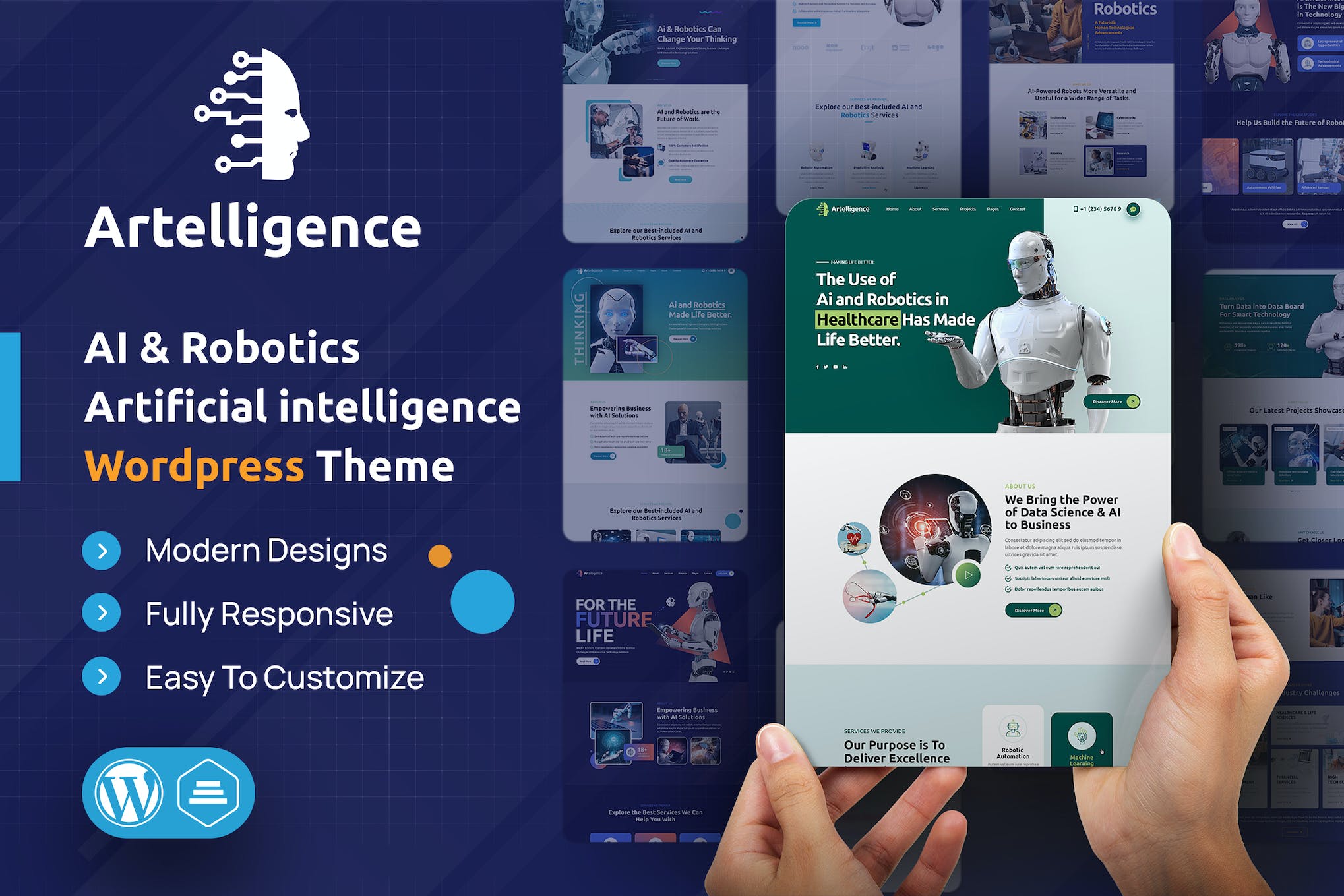 Artelligence - AI & Robotics 2.1 WordPress Theme