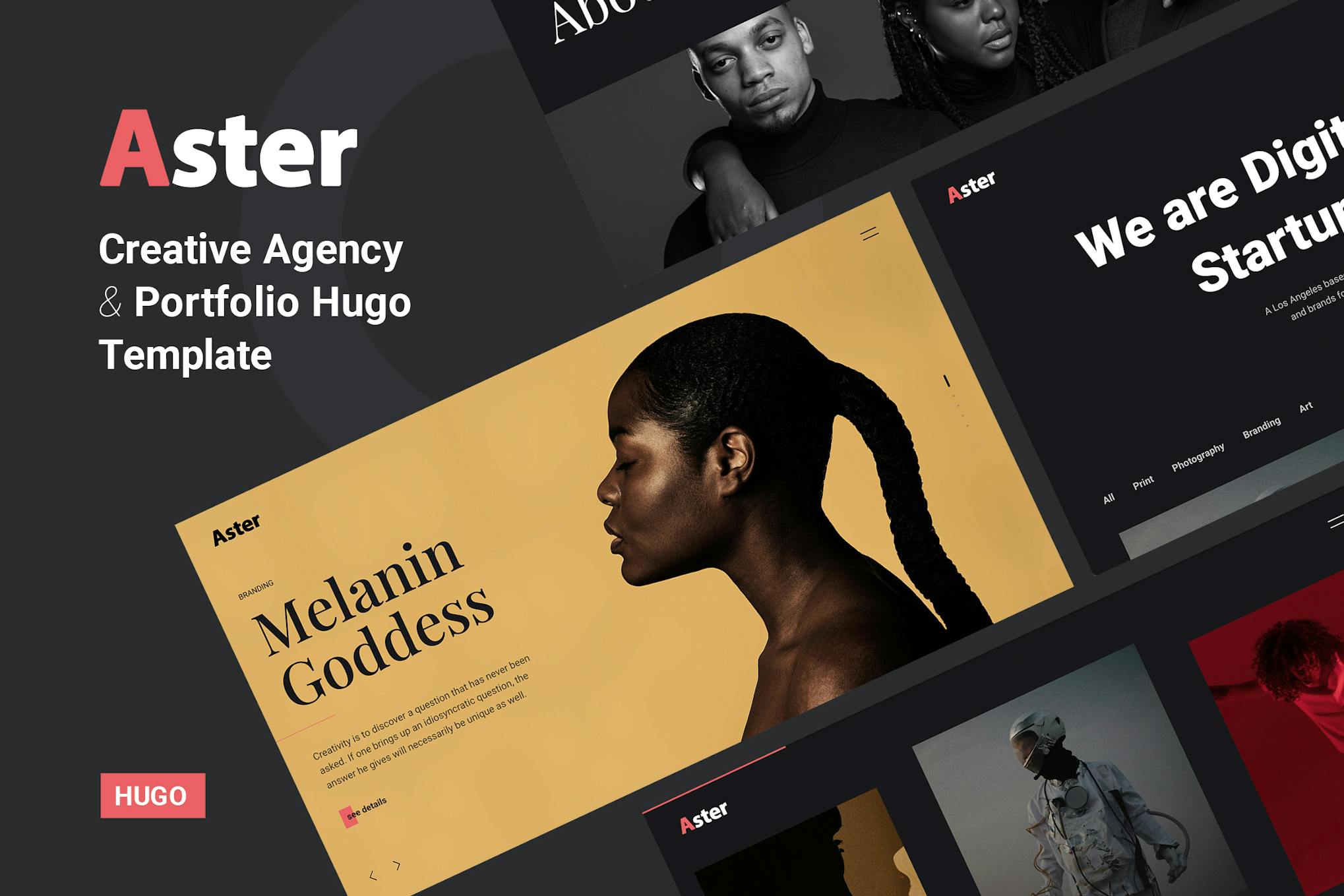 Aster - Creative Portfolio Agency Hugo Theme