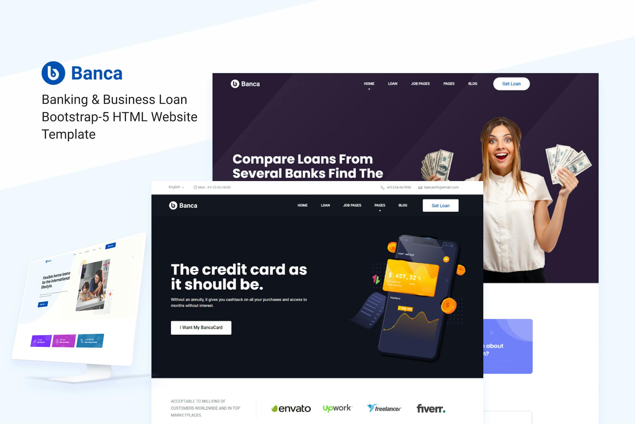 Banca - Banking & Business Loan HTML Template