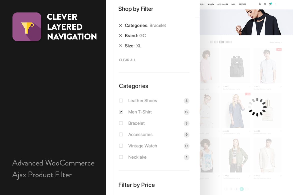Clever Woocommerce Ajax Product Filter 100