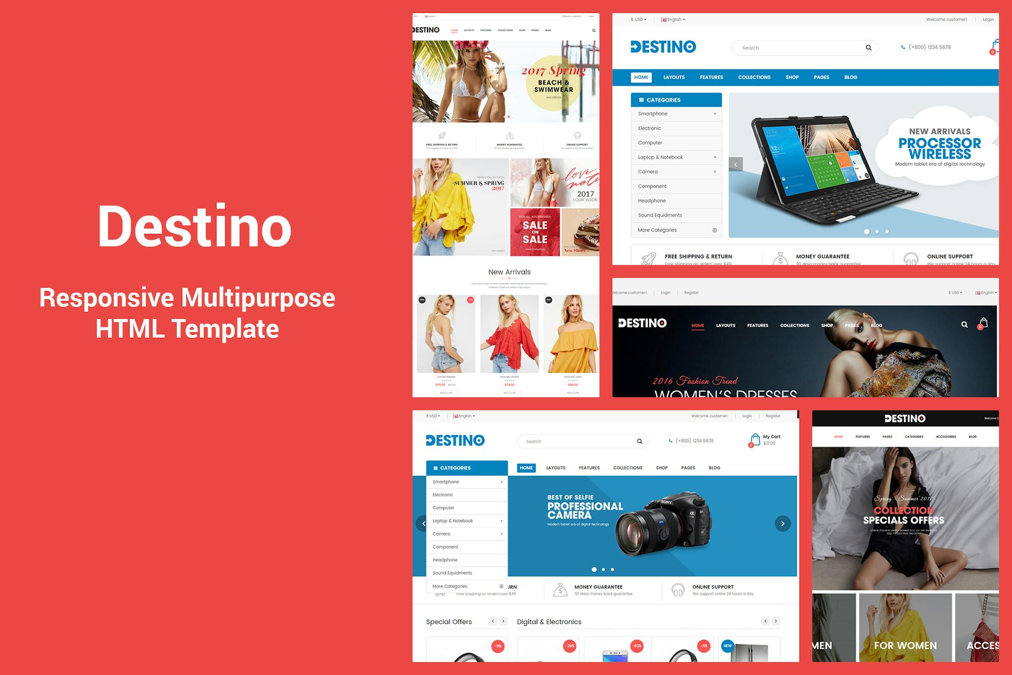 Destino - Responsive & MultiPurpose HTML Template