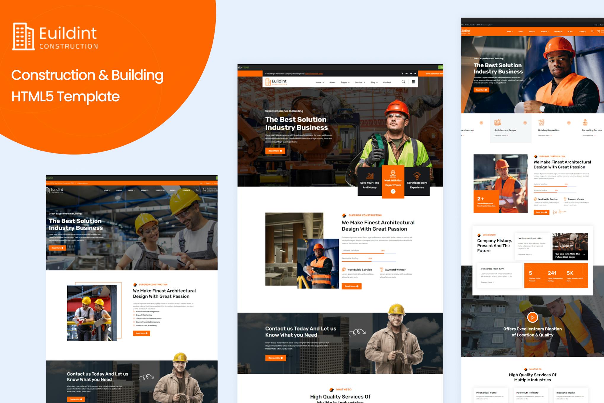 Euildint - Construction & Building HTML Template