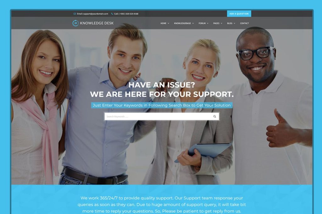 Knowledge Desk - Ultimate Knowledgebase Template- Download for Wordpress