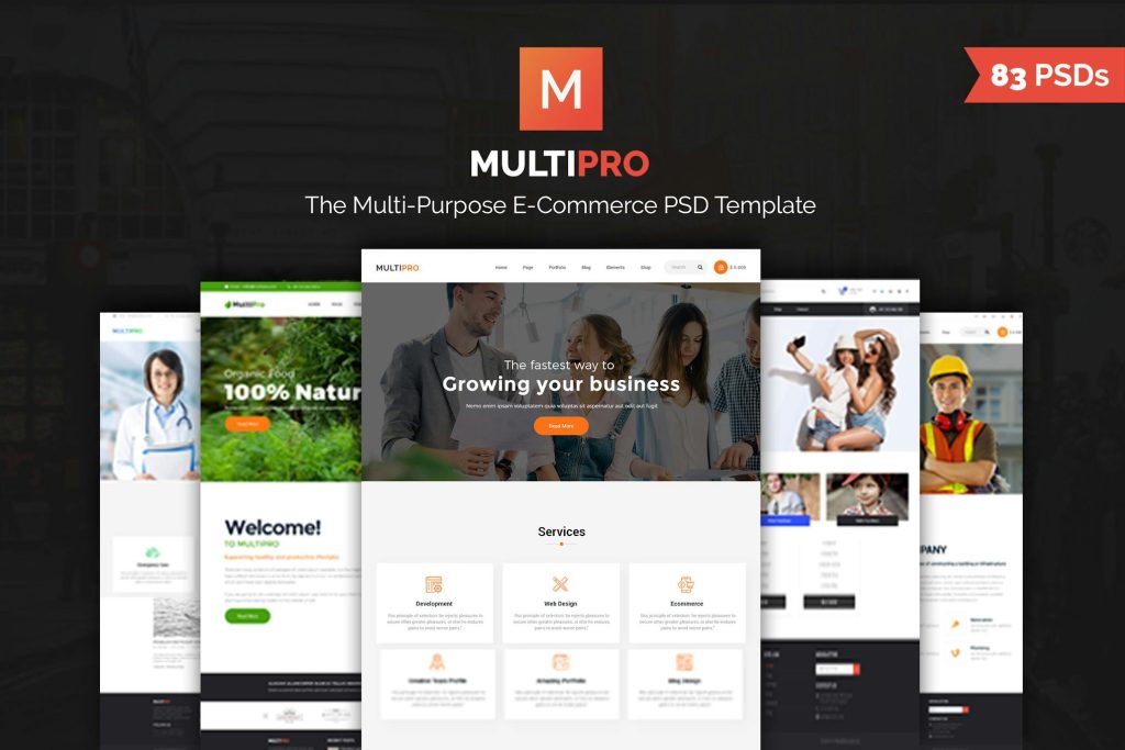 MultiPro - Multi-Purpose ECommerce PSD Template