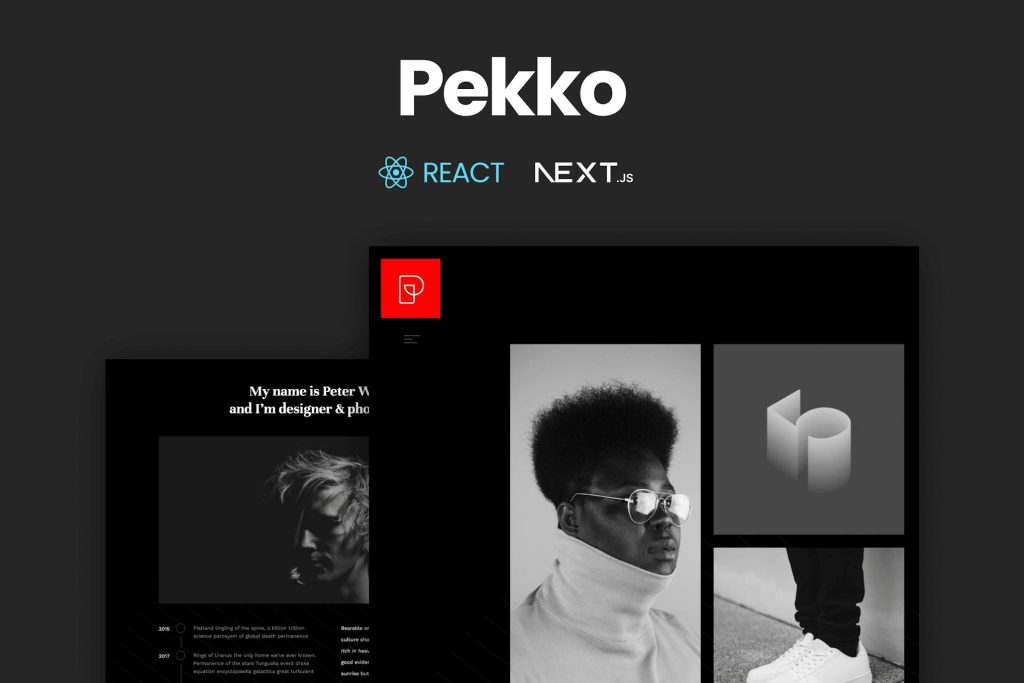 Pekko - Minimal Dark React NextJs Template