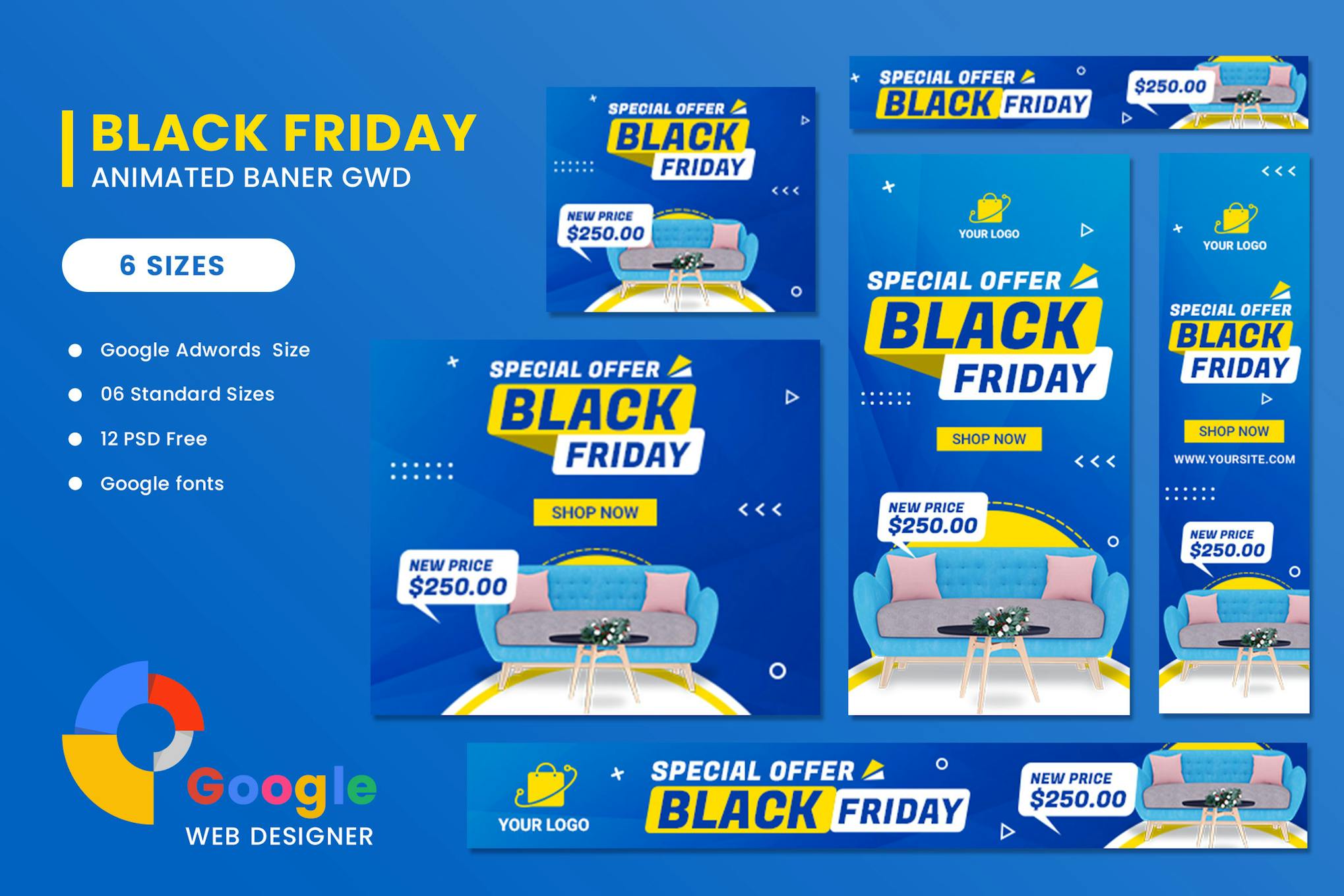 Products Banner Sale HTML Banner Ads GWD