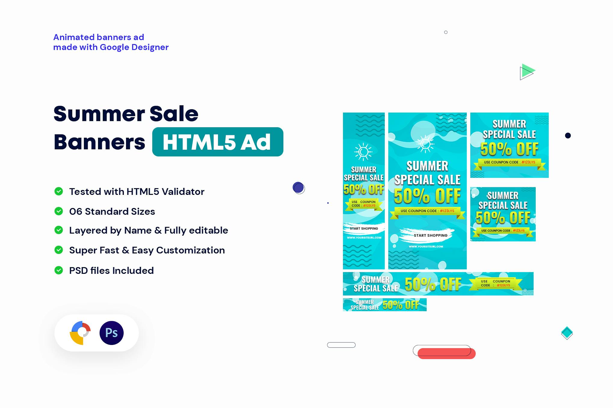 Summer Sales Banners HTML Ad