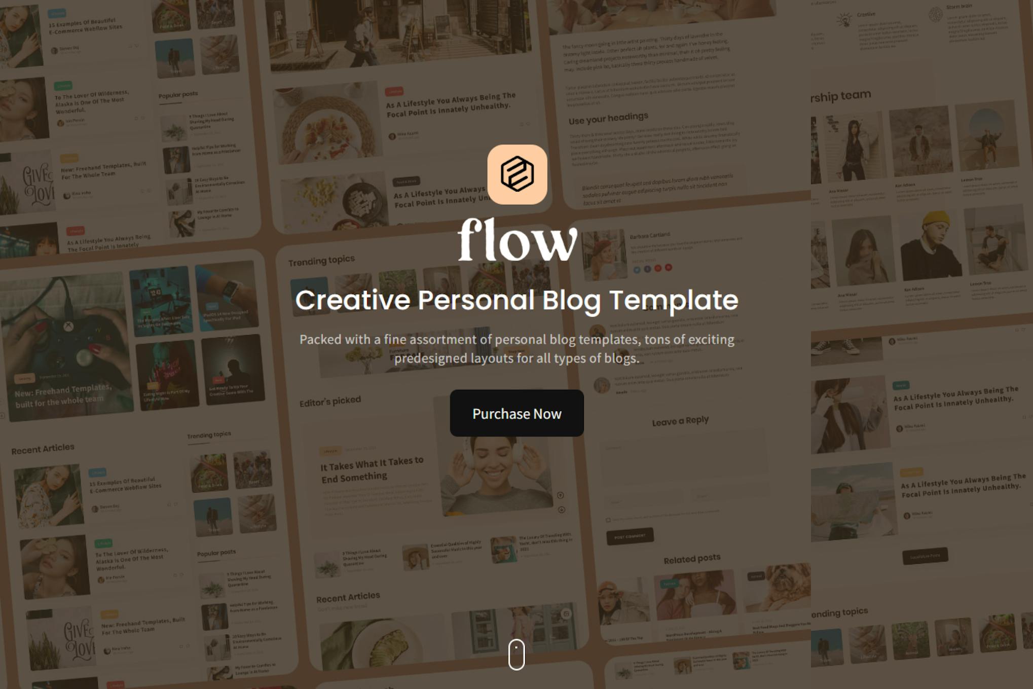 Flow - HTML Personal Blog Template