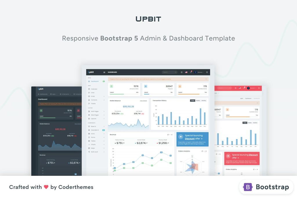 Upbit - Bootstrap Admin & Dashboard UI Kit