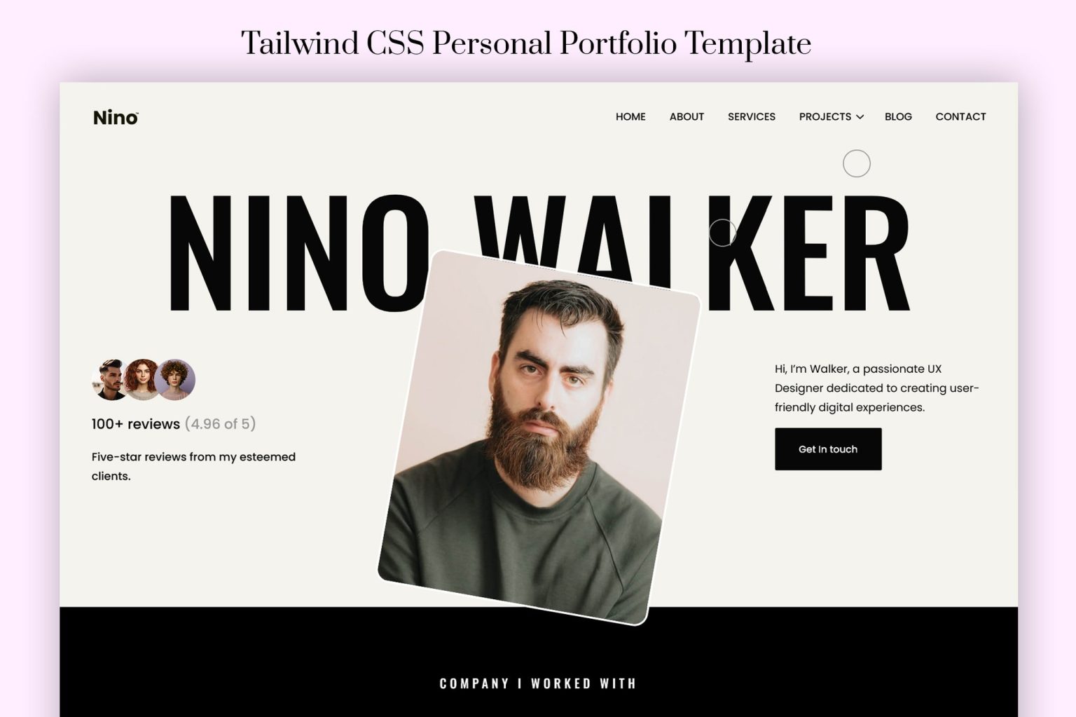 Nino - Tailwind CSS Personal Portfolio Template