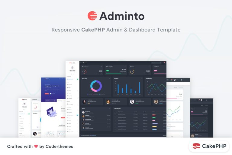 Adminto- Cakephp Admin Dashboard Template