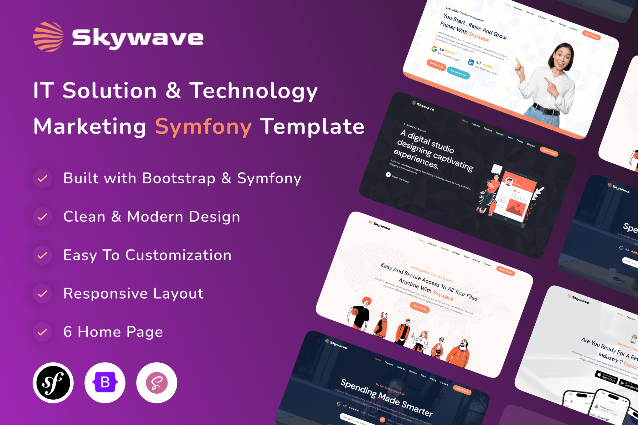 Agency & Technology Symfony Template - Skywave