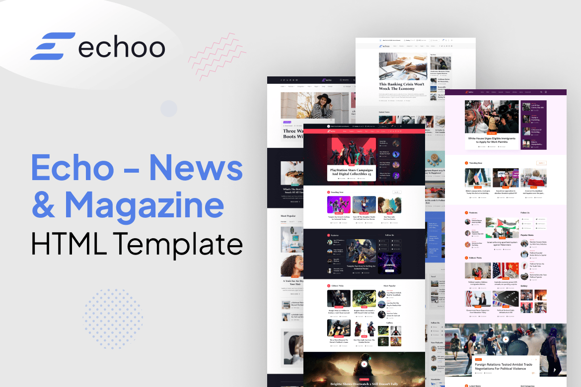Echo - News & Magazine Html Template
