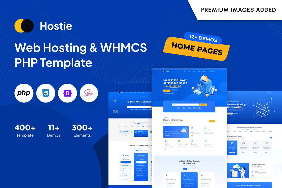 Hostie - Web Hosting & Whmcs Php Template