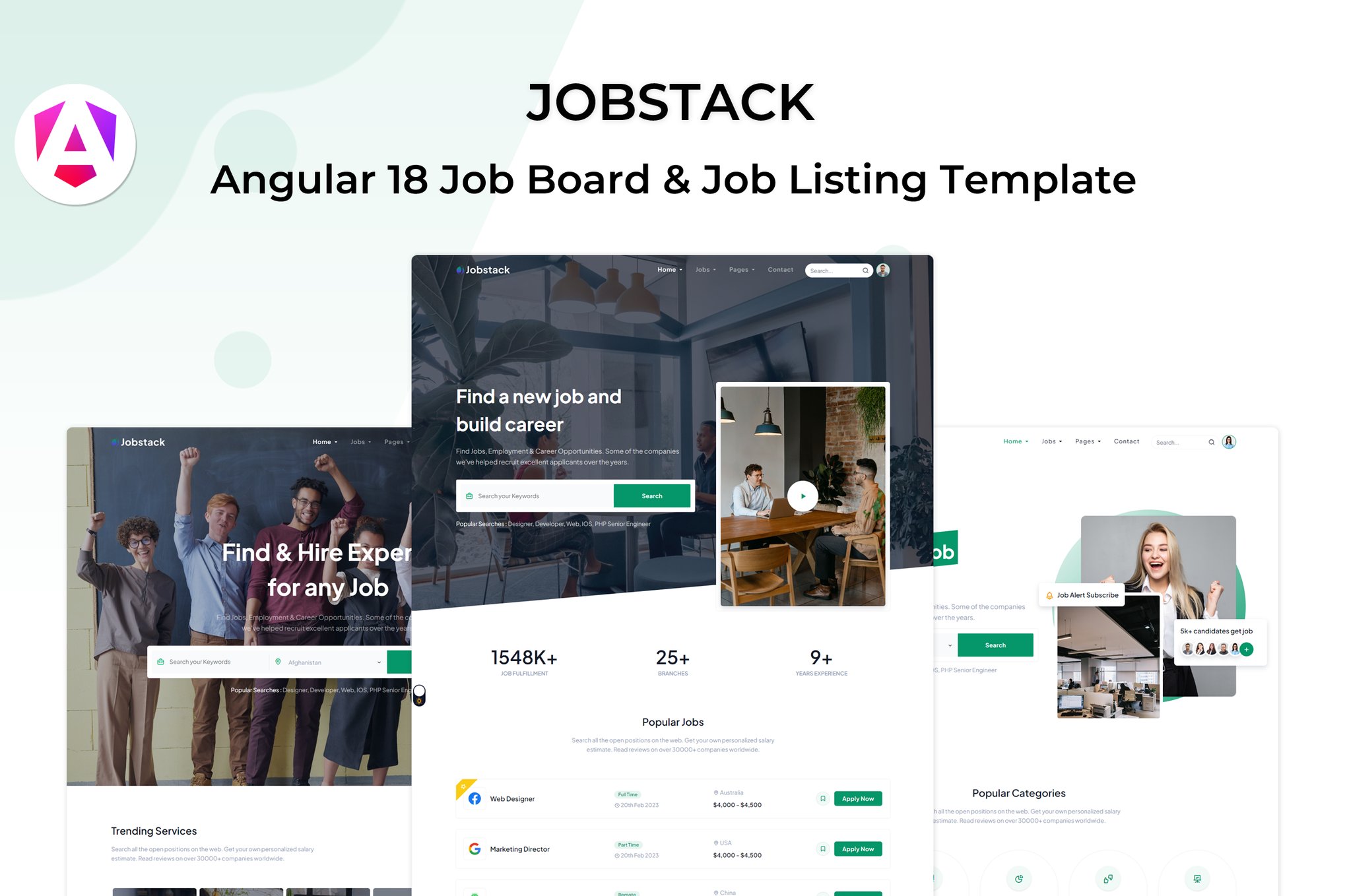 Jobstack - Angular 18 Job Listing Template