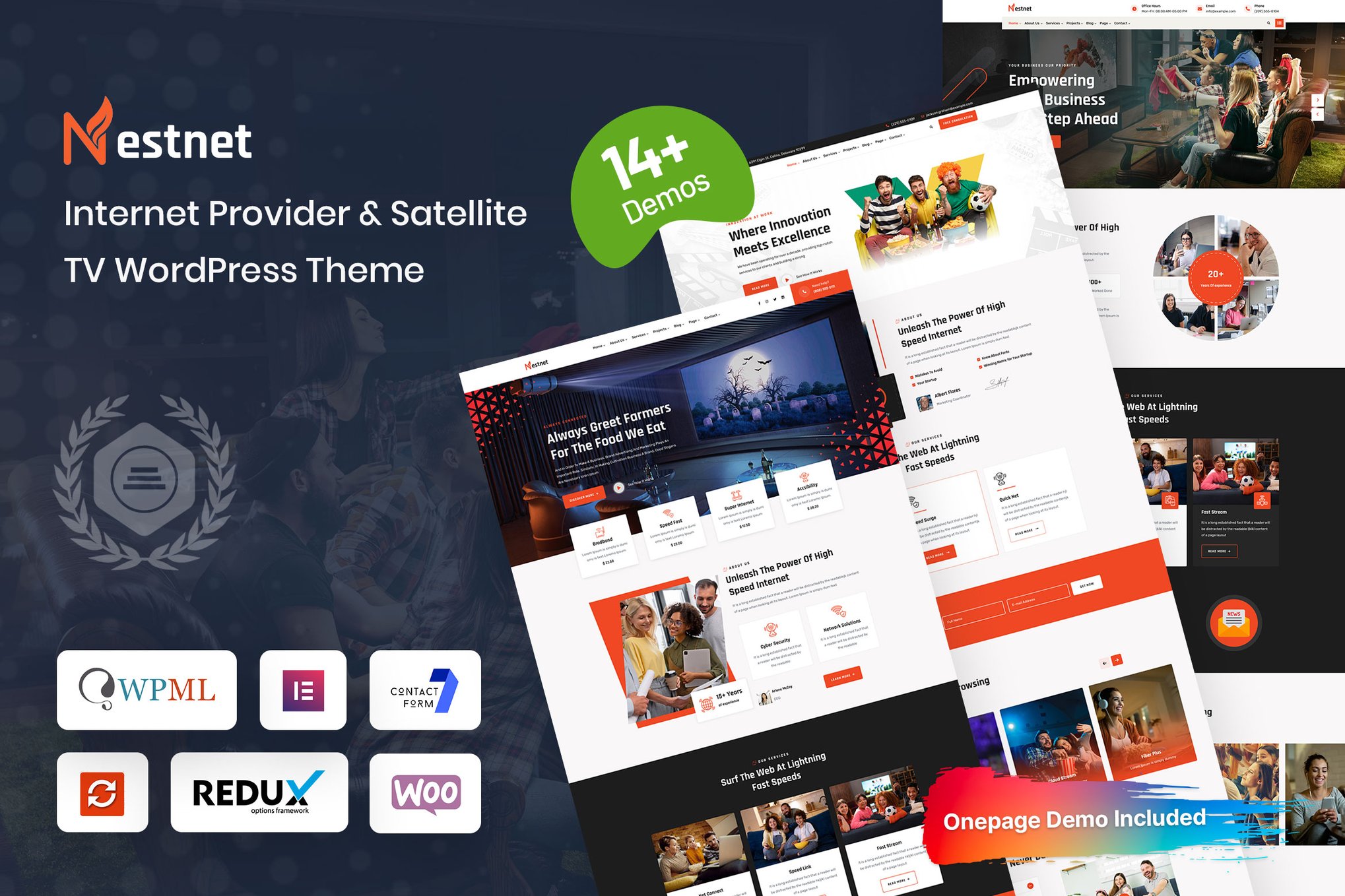 Nestnet - Internet Provider & Satellite Tv Wordpress Theme 1.0.0