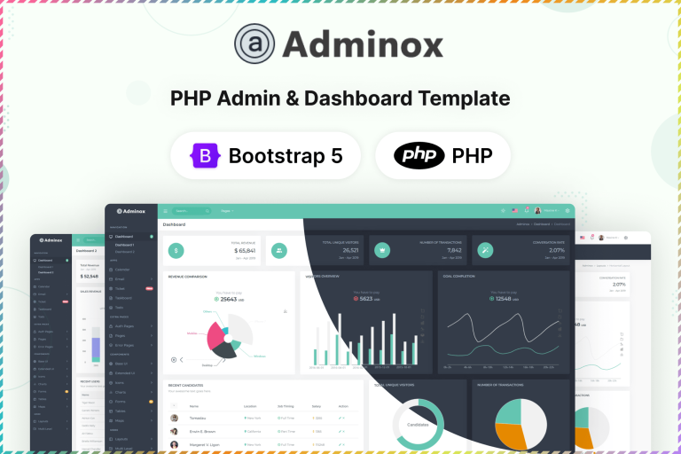 Adminox - PHP Admin & Dashboard Template