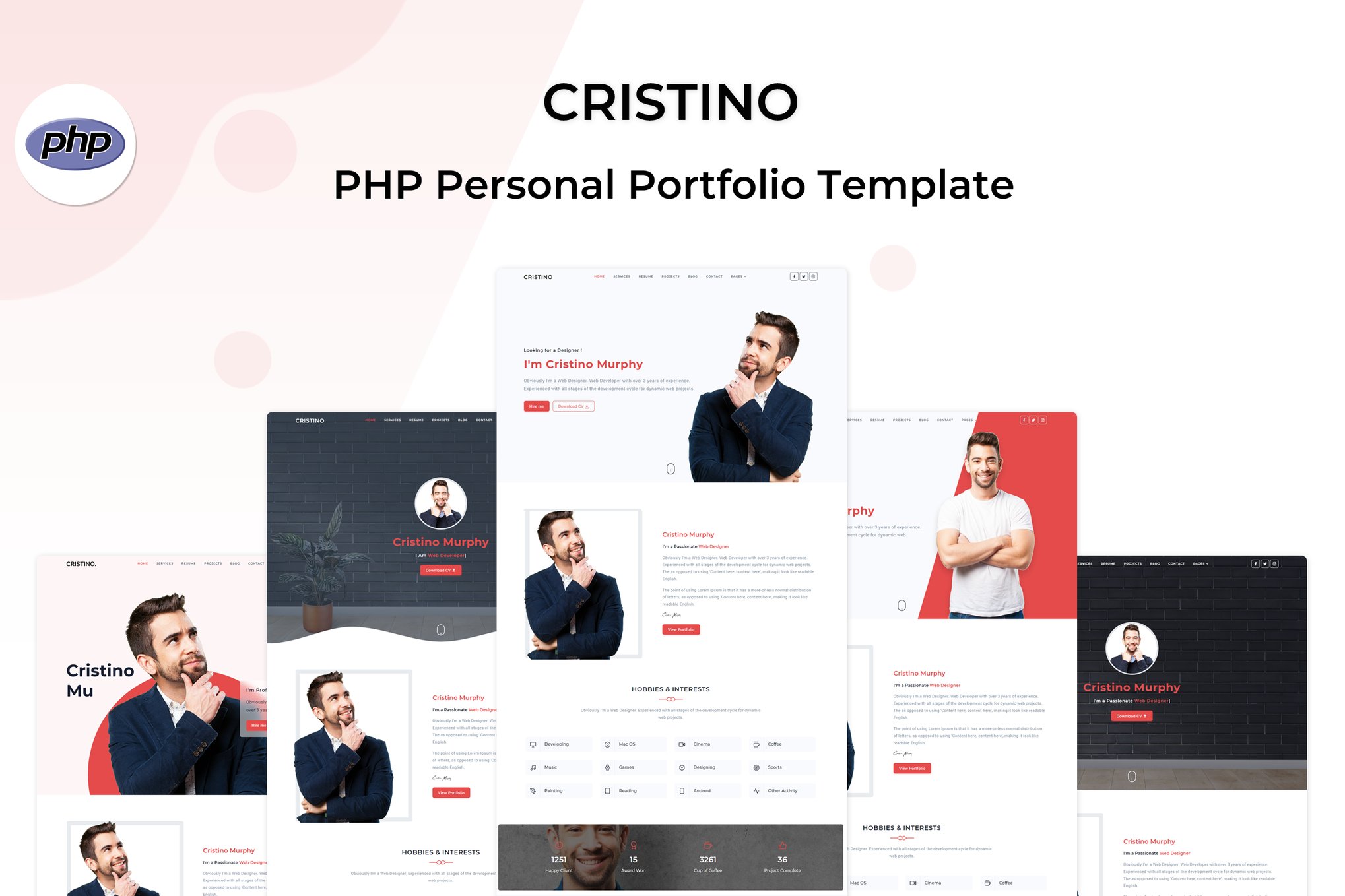 Cristino - PHP Personal Portfolio Template