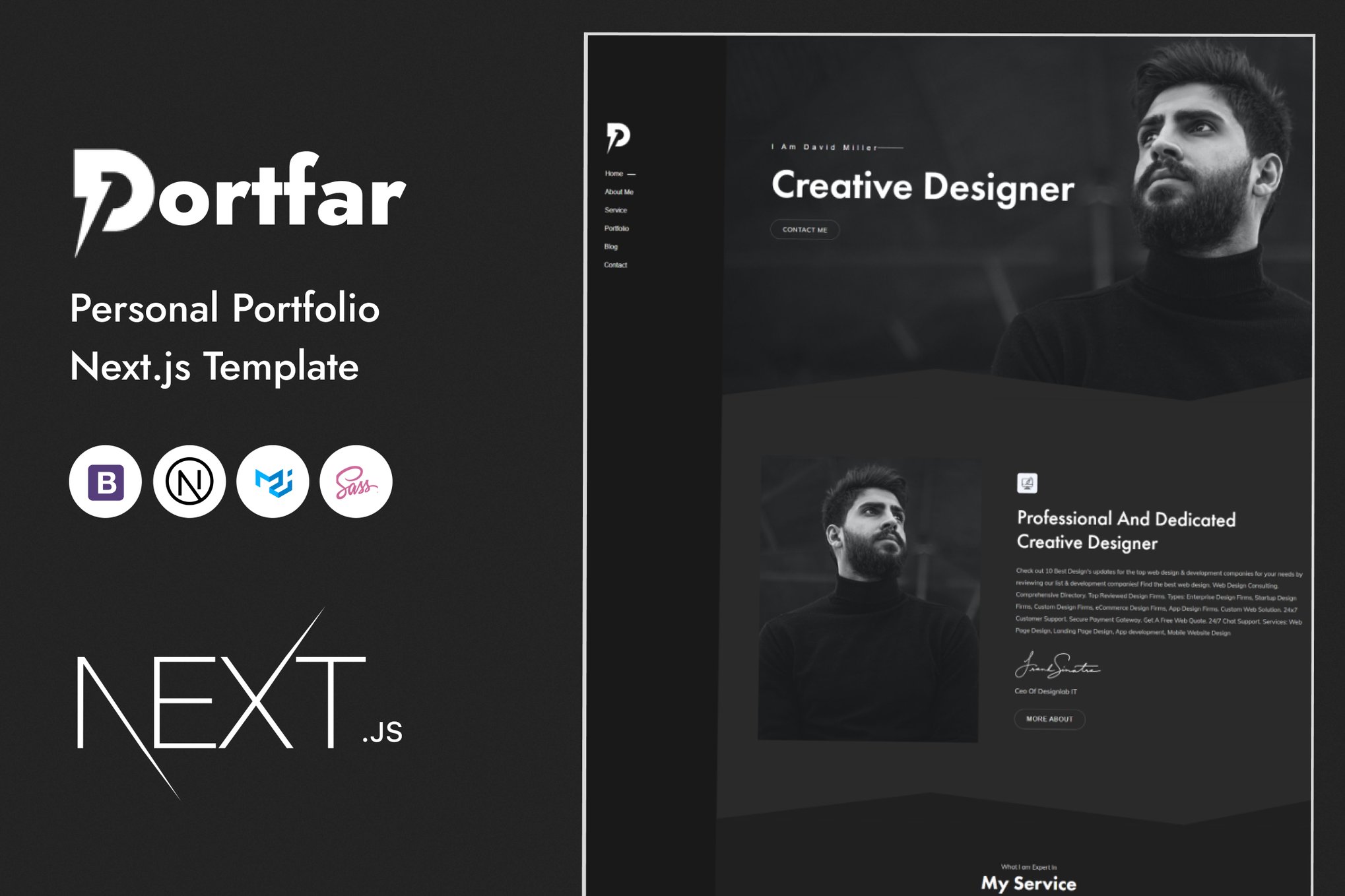 Portfar - Personal Portfolio Next.js Template