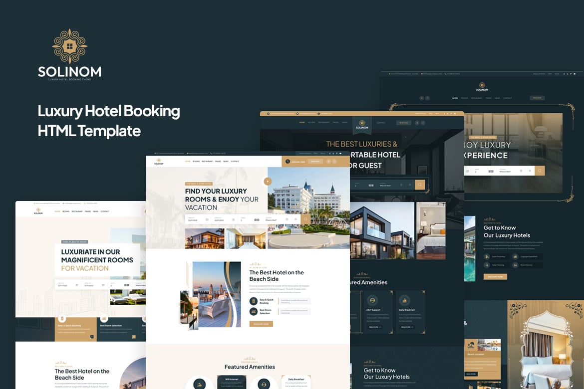 Solinom - Hotel Booking HTML Template
