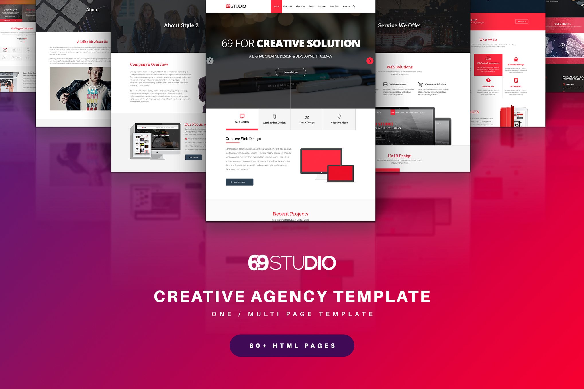 69Studio Creative Agency HTML5 Template