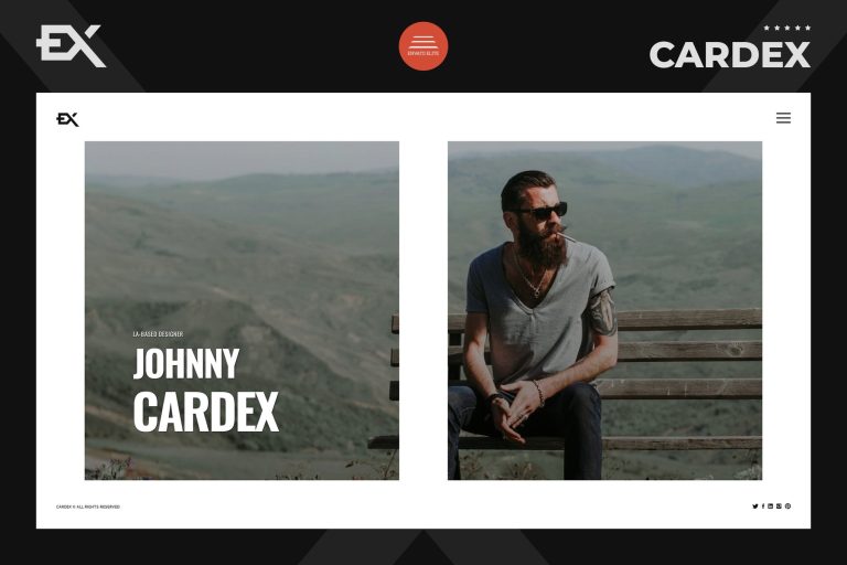 Cardex - One Page Portfolio Template