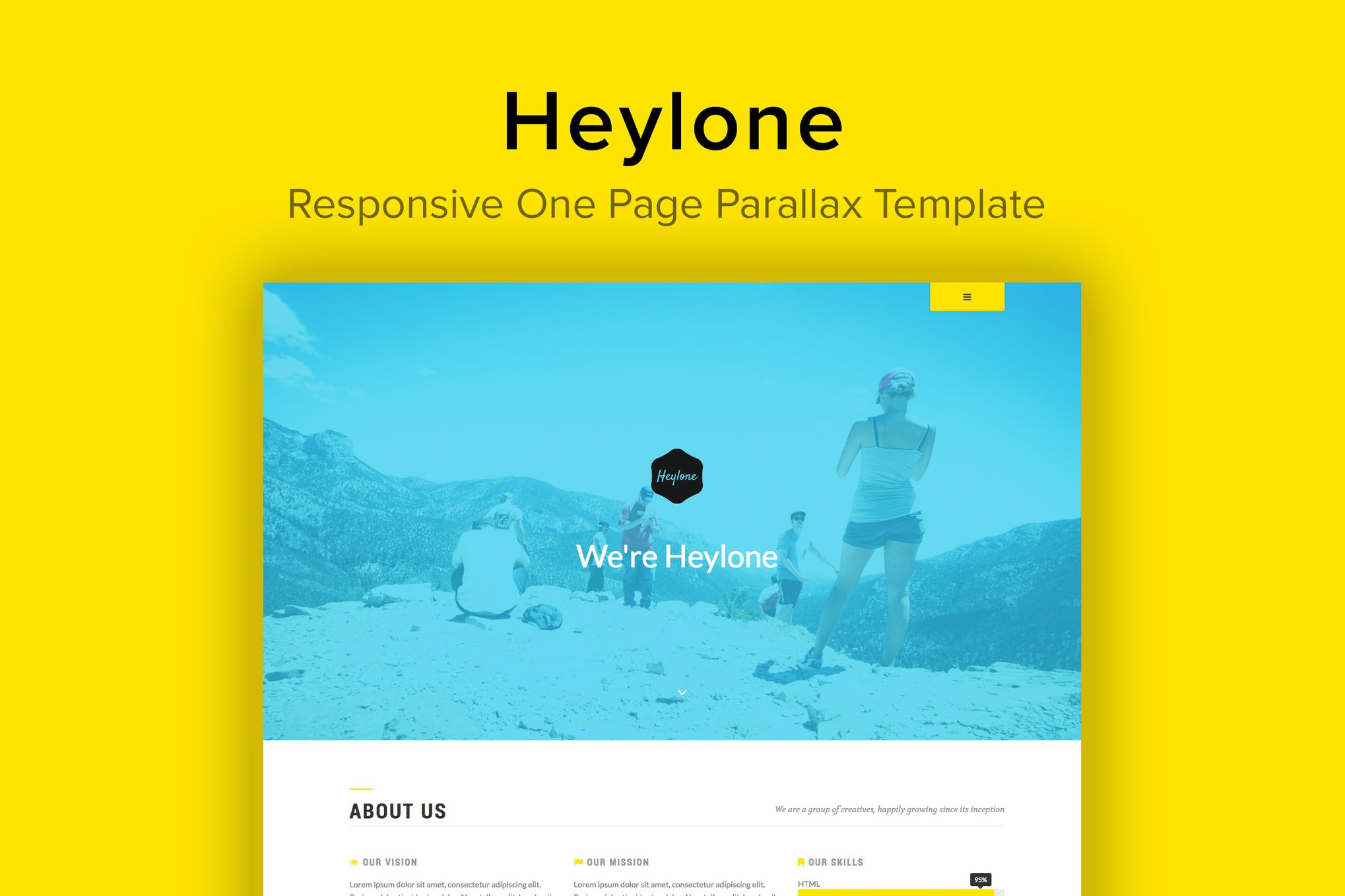 Heylone - Responsive One Page Parallax Template