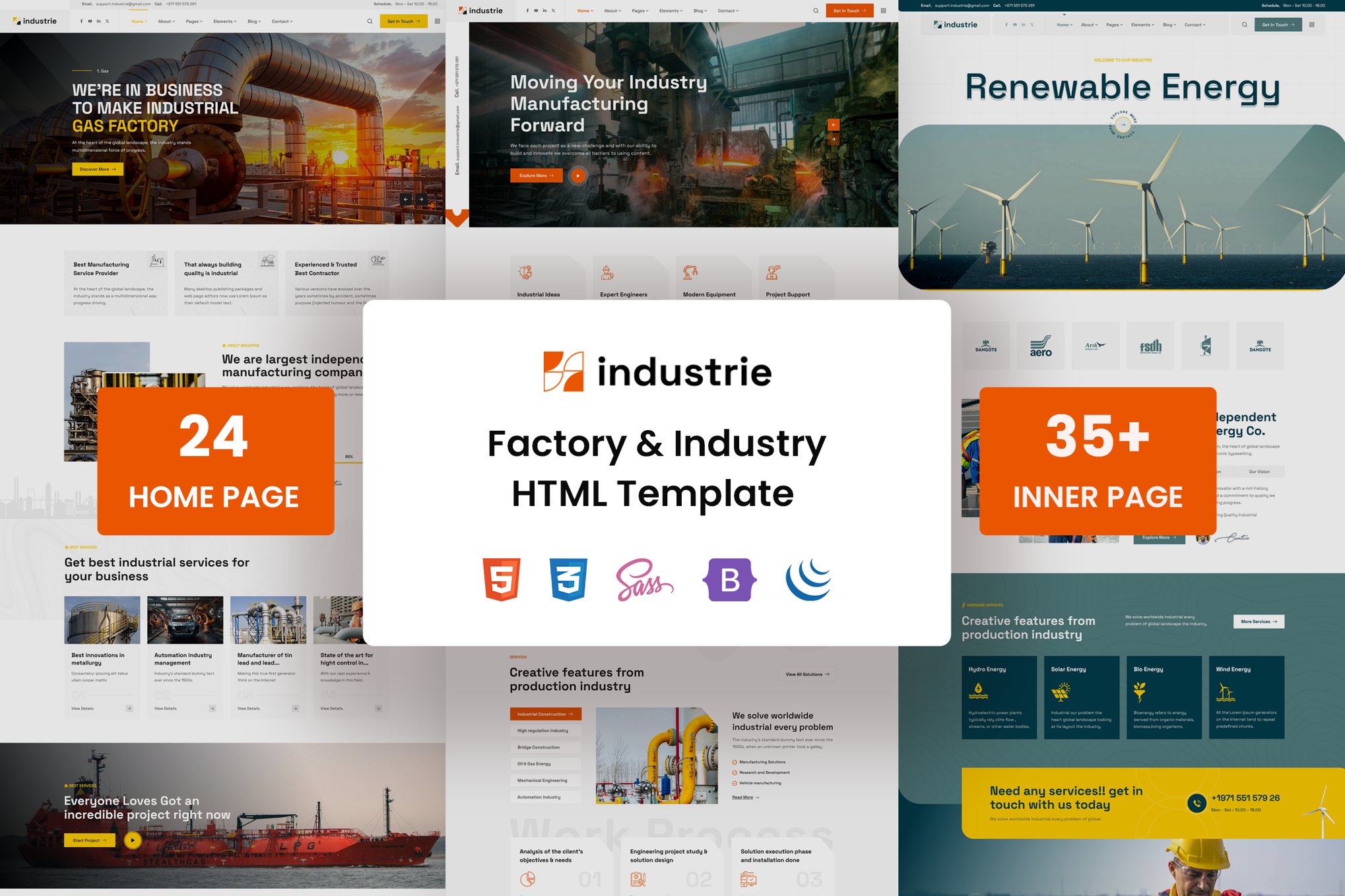 Industrie - Factory and Industry HTML Template