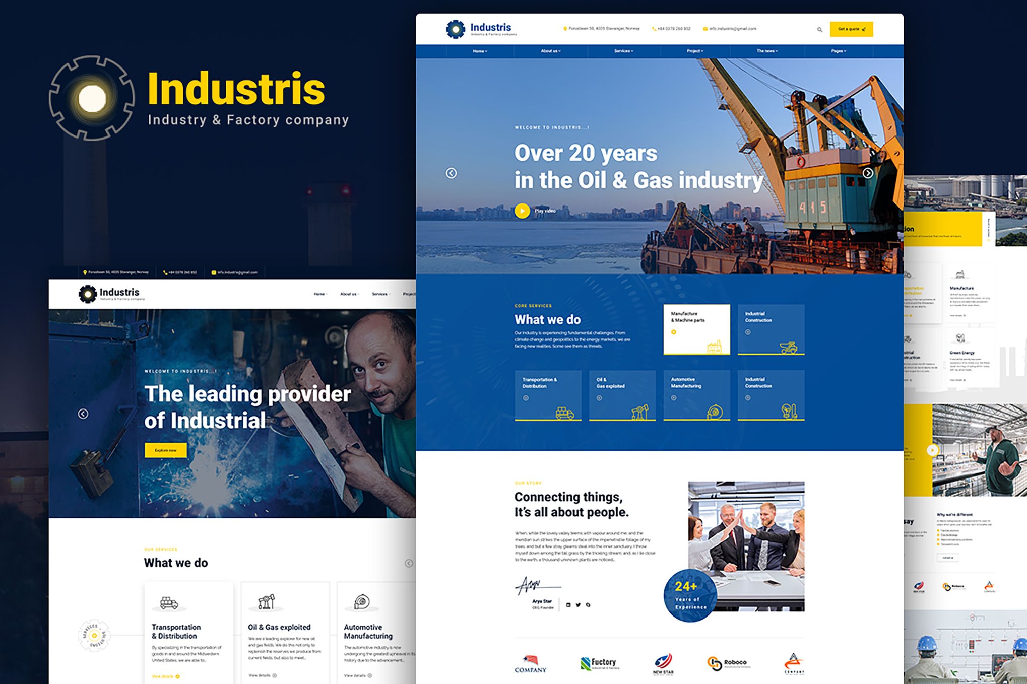 Industris - Factory and Industrial HTML5 Template