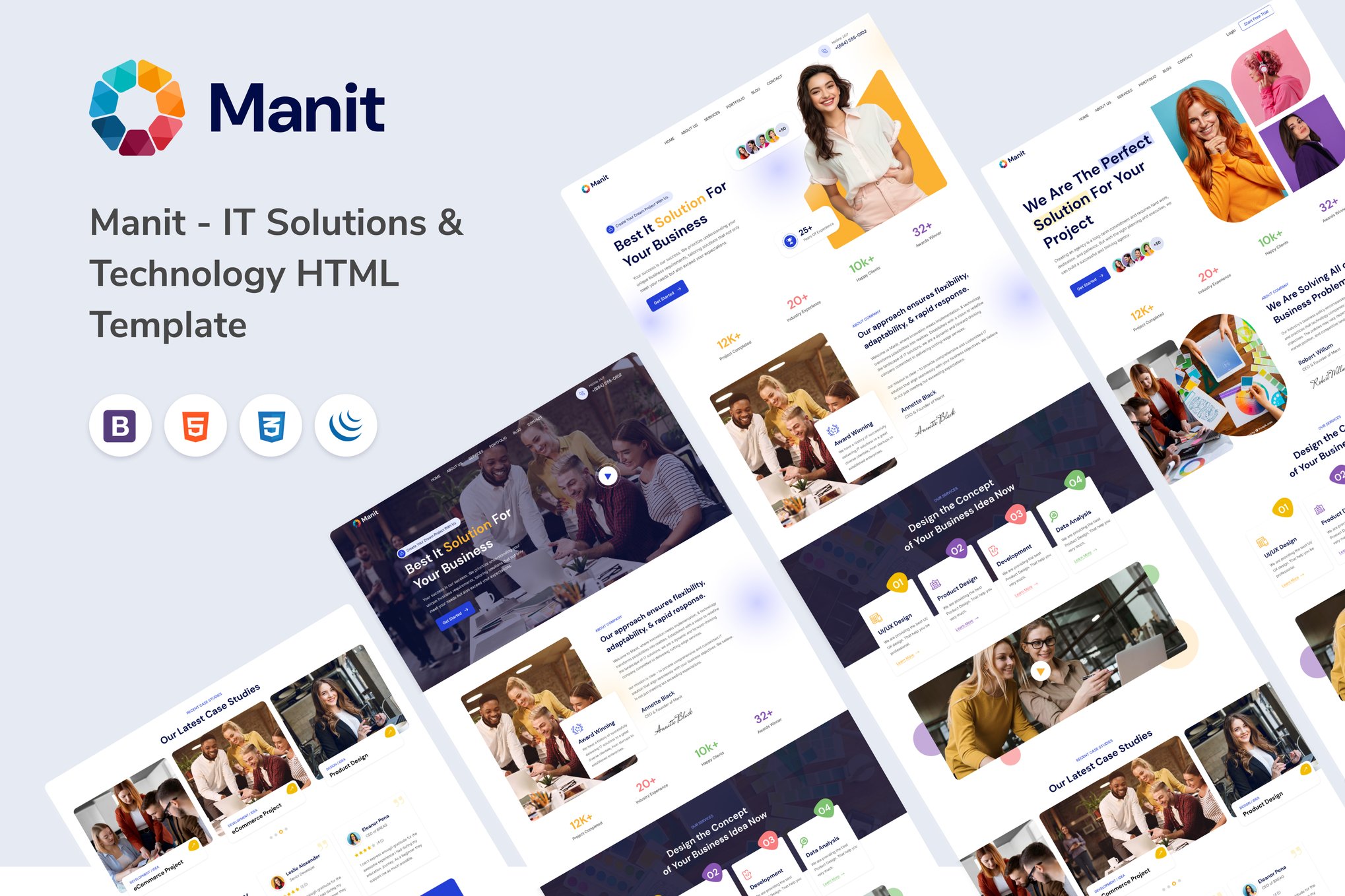 Manit - IT Solutions and Technology HTML Template